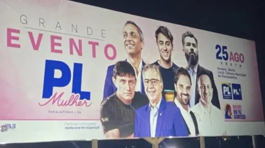 Cartaz do PL Mulher só tem homens do partido; entenda - Gazeta Potiguar
